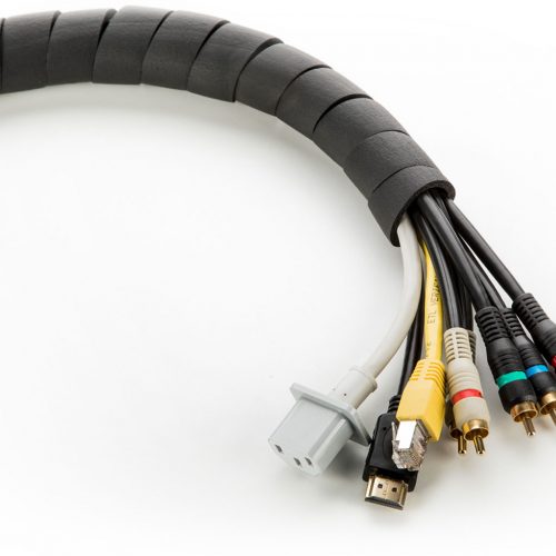 flexibele kabel organizer Cable Slinky | zwart | www.cablesolutions.nl