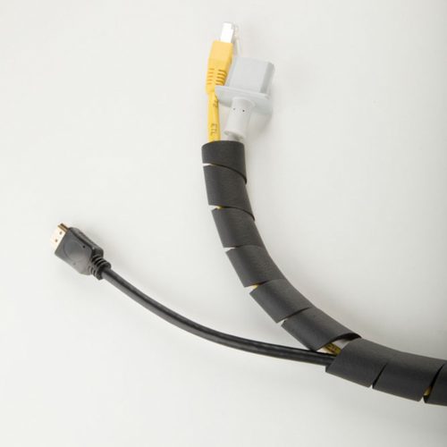 flexibele kabel organizer Cable Slinky | zwart | www.cablesolutions.nl